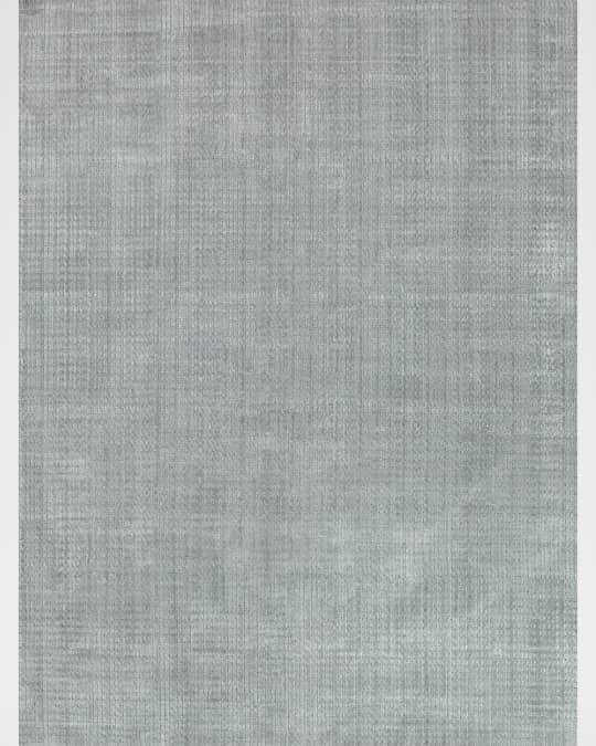 Exquisite Rugs Cabrini Hand-Loomed Silver Rug, 4' x 6' | Neiman Marcus