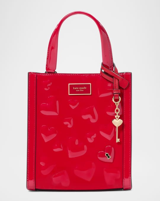kate spade new york key to my heart mini patent leather tote crossbody ...