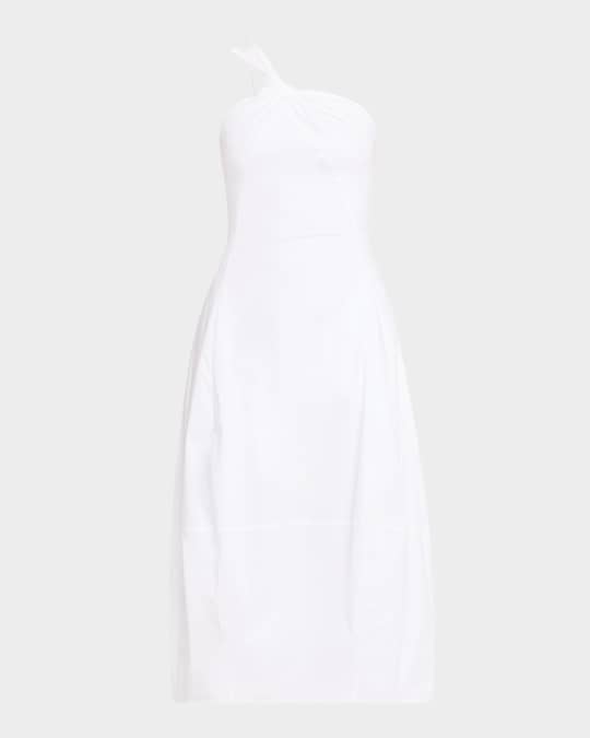 Cult Gaia Araceli Draped Asymmetric Midi Dress | Neiman Marcus