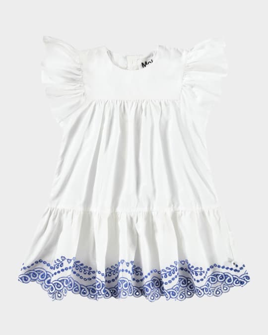 Molo Girl's Cammas Embroidered Dress, Size 6M-2 | Neiman Marcus