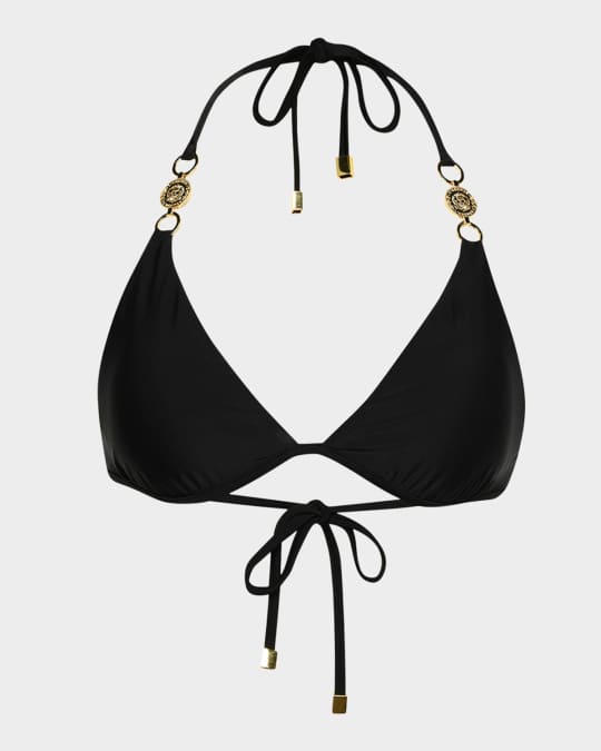 L'Agence Annabelle Solid Triangle Bikini Top | Neiman Marcus