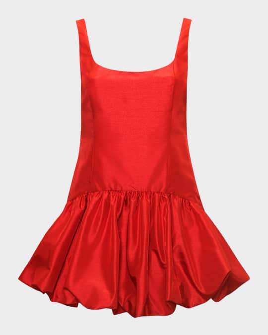 Hutch Lowry Drop-Waist Bubble Mini Dress | Neiman Marcus