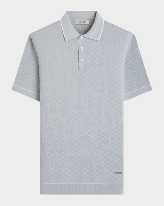 Bugatchi Men's Short-Sleeve Polo Shirt | Neiman Marcus