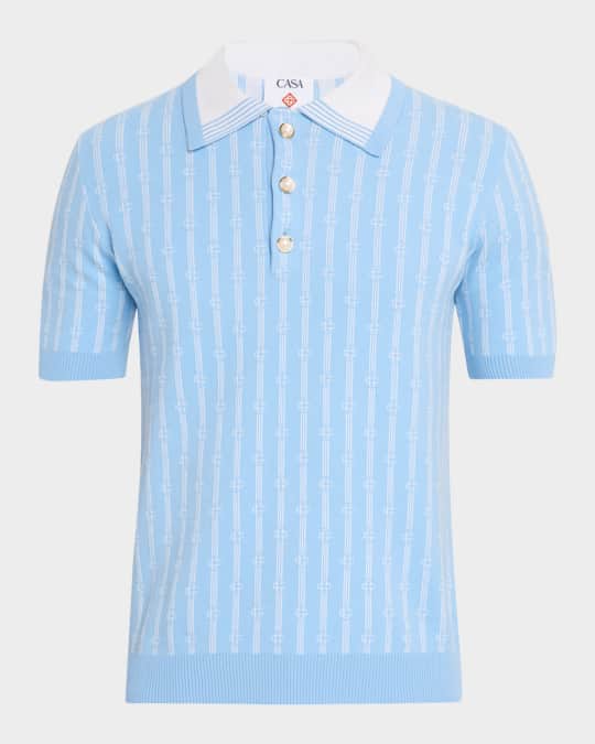 CASABLANCA Men's Monogram Polo Shirt | Neiman Marcus