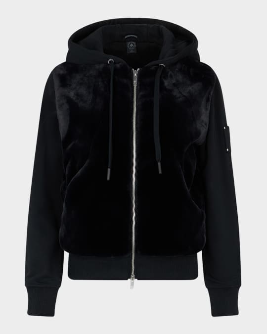 Moose Knuckles Rosylyn Hooded Bunny Jacket | Neiman Marcus