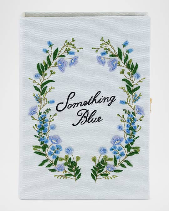 Olympia Le-Tan Something Blue Book Clutch Bag | Neiman Marcus
