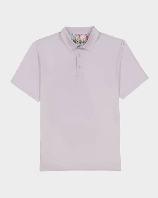 Robert Graham Men's Hyde Knit Polo Shirt | Neiman Marcus