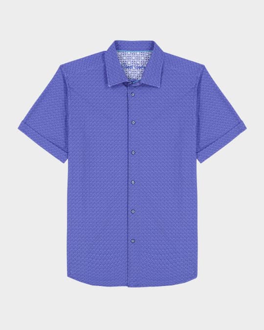 Robert Graham Men's Pidmont Short-Sleeve Shirt | Neiman Marcus