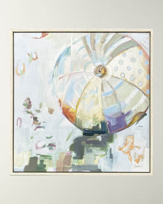 "Beach Balls I" Framed Giclee on canvas | Neiman Marcus