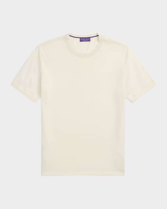 Ralph Lauren Purple Label Men's Wool Pique T-Shirt | Neiman Marcus