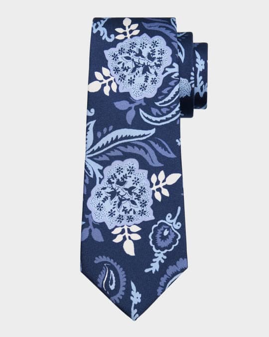 Ralph Lauren Purple Label Men's Paisley-Print Silk Tie | Neiman Marcus