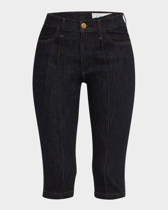 capri jeans for women black
