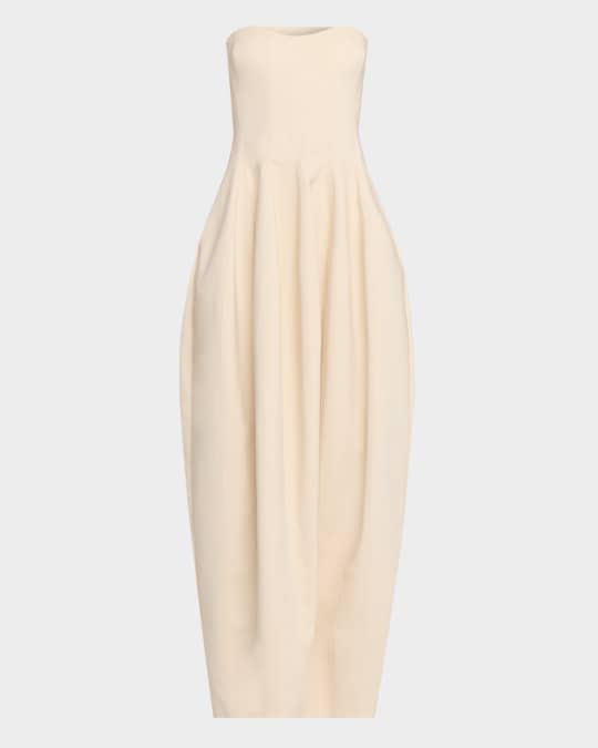 BCBGMAXAZRIA Strapless Barrel Maxi Dress | Neiman Marcus