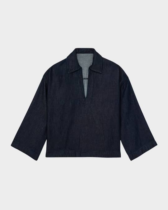 Reiss Reed Oversized Denim Shirt | Neiman Marcus