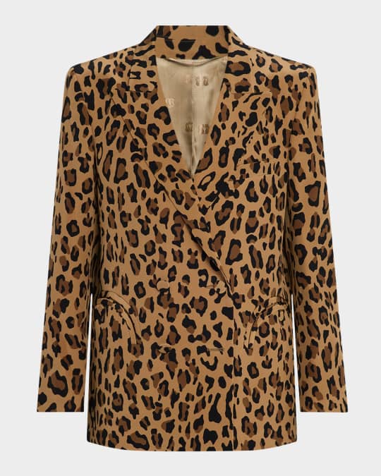 leopard print blazers