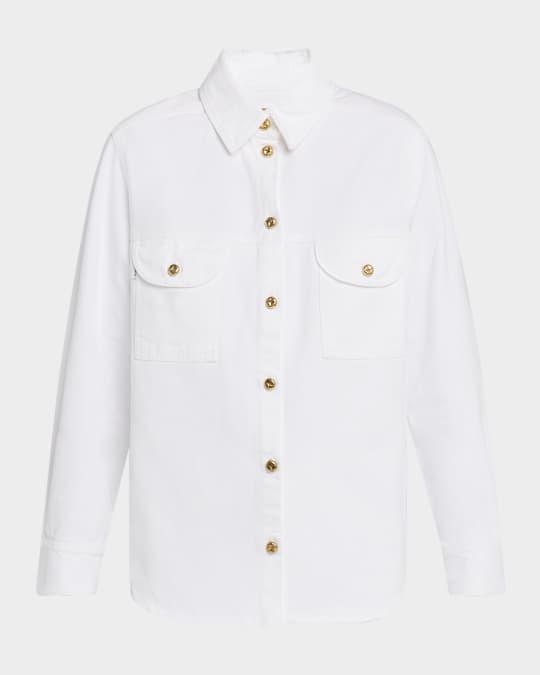 BLAZE Milano Clapotis Berber Denim Shirt | Neiman Marcus