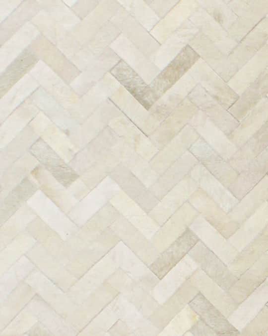 Quentin Hand-Stitched Hair on Hide Runner, 3' x 8' | Neiman Marcus