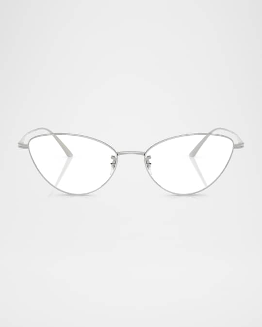 KHAITE x Oliver Peoples OV1328 Metal Butterfly Optical Frames | Neiman Marcus