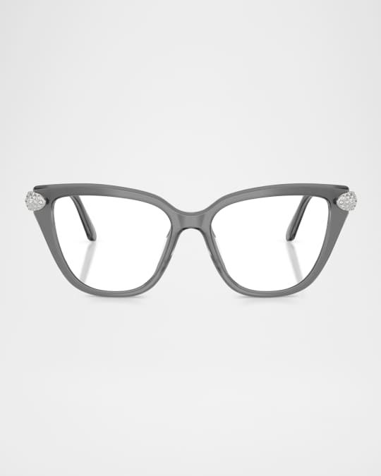 SWAROVSKI SK2045 Crystal Cat-Eye Acetate Optical Frames | Neiman Marcus