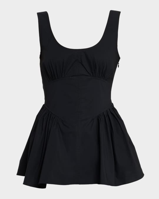 Proenza Schouler White Label Bader Sleeveless Stretch Poplin Top ...