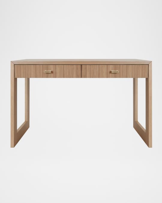 Worlds Away Larkin Two-Drawer Desk | Neiman Marcus