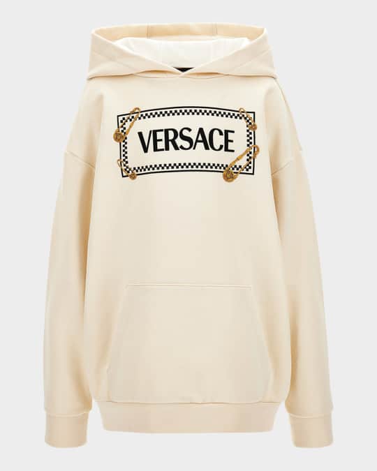 Versace Girl's Sweatshirt W/ Vintage Logo-Print, Size 6-14 | Neiman Marcus