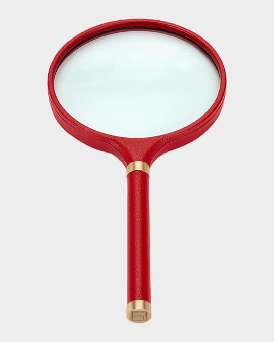 Assouline Archival Leather Magnifying Glass | Neiman Marcus