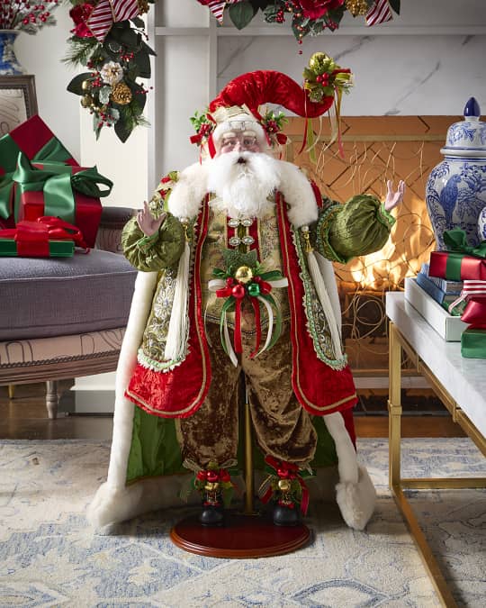 Mark Roberts Limited Edition Holly and Ivy 36" Santa Figurine | Neiman ...