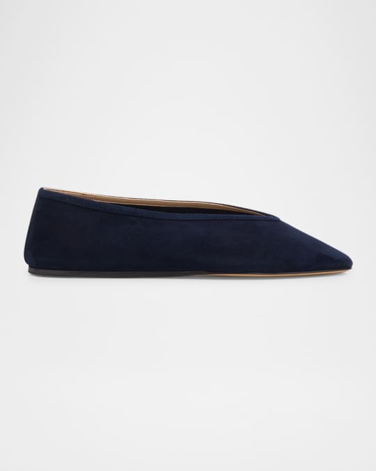 Le Monde Beryl Luna Suede Ballerina Slippers | Neiman Marcus