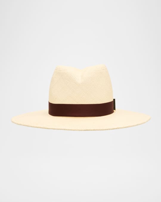 Gigi Burris Jeanne Straw Fedora Hat | Neiman Marcus