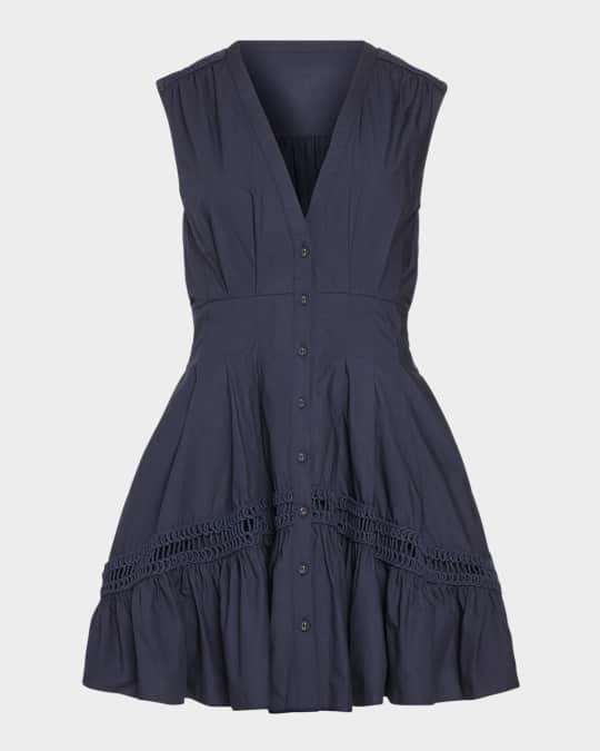 Ramy Brook Eloisa Button-Front Mini Dress | Neiman Marcus