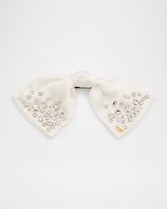 Lele Sadoughi Paloma Jeweled Bow Barrette | Neiman Marcus