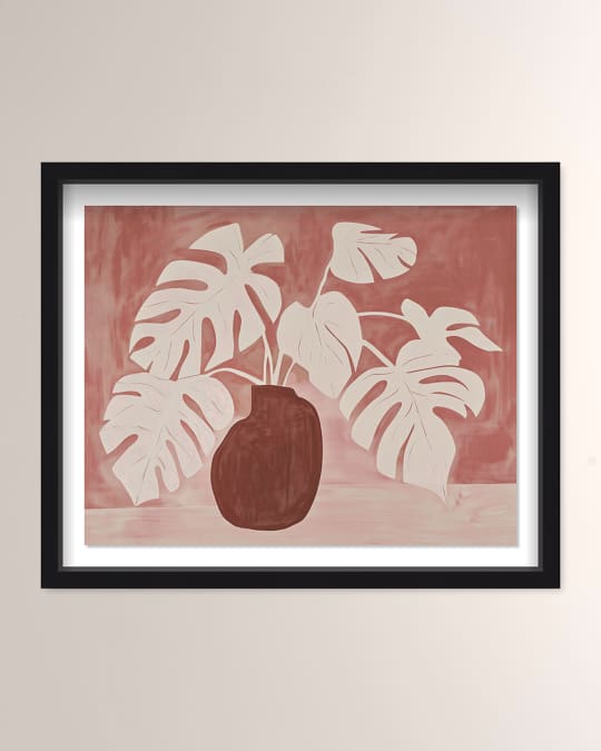 The Oliver Gal Artist Co. "Fiery Nature" Framed Art Print on Paper ...