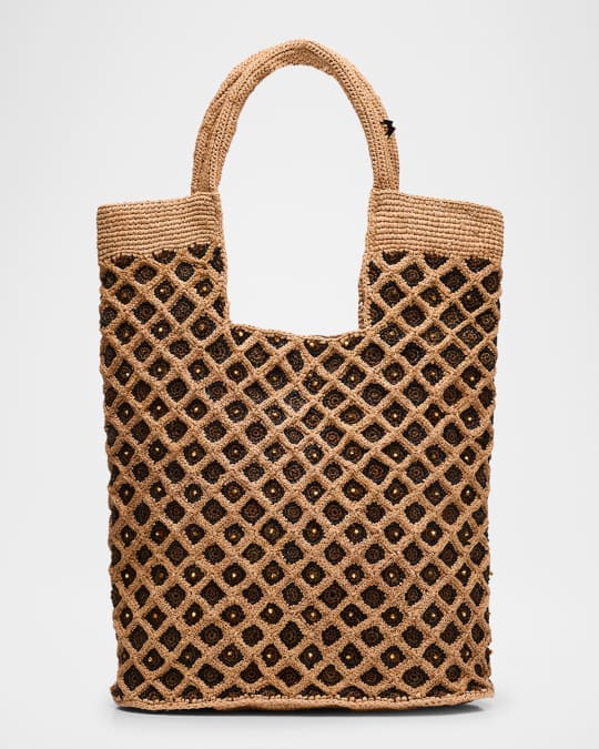 Made For A Woman Kifafa Vakona Beaded Woven Shopper Tote Bag | Neiman ...