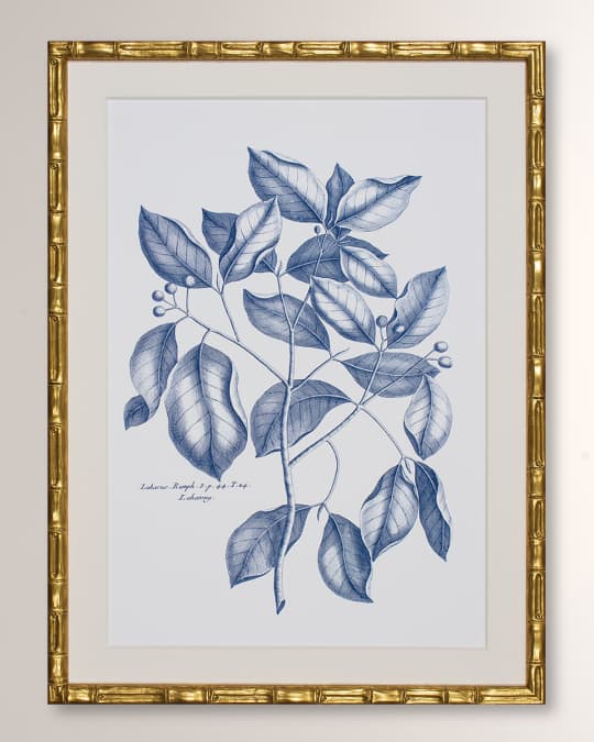 Shadow Catchers "Navy & Linen VII" Framed Giclee | Neiman Marcus
