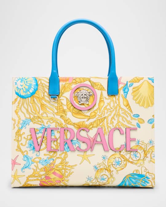 Versace La Medusa Sea Life Printed Tote Bag | Neiman Marcus