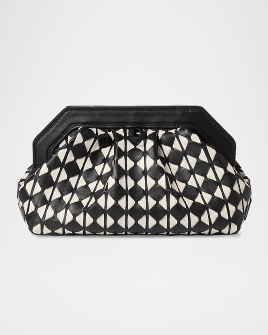Serapian Secret Mini Mosaic Leather Clutch Bag with Chain | Neiman Marcus