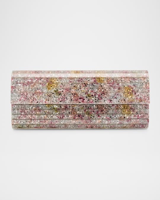 Jimmy Choo Sweetie Glitter Acrylic Leather Clutch Bag | Neiman Marcus