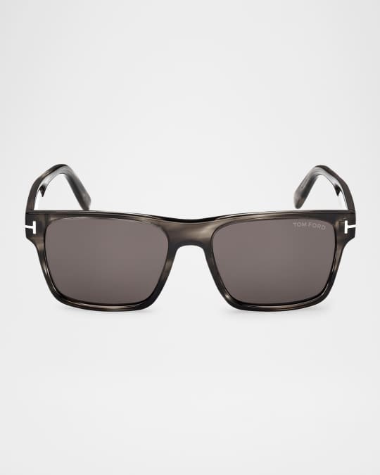 TOM FORD Men's Calder Acetate Square Sunglasses | Neiman Marcus