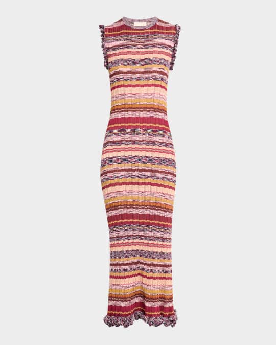 Ulla Johnson Ajak Sleeveless Knit Midi Dress | Neiman Marcus