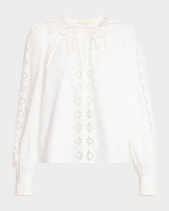Ulla Johnson Kady Long-Sleeve Blouse | Neiman Marcus