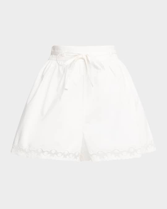 Ulla Johnson Elowen Cotton Shorts | Neiman Marcus