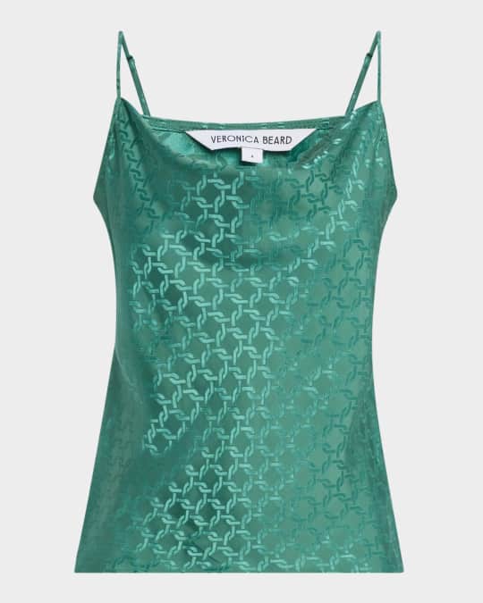 Veronica Beard Sola Cowl-Neck Top | Neiman Marcus