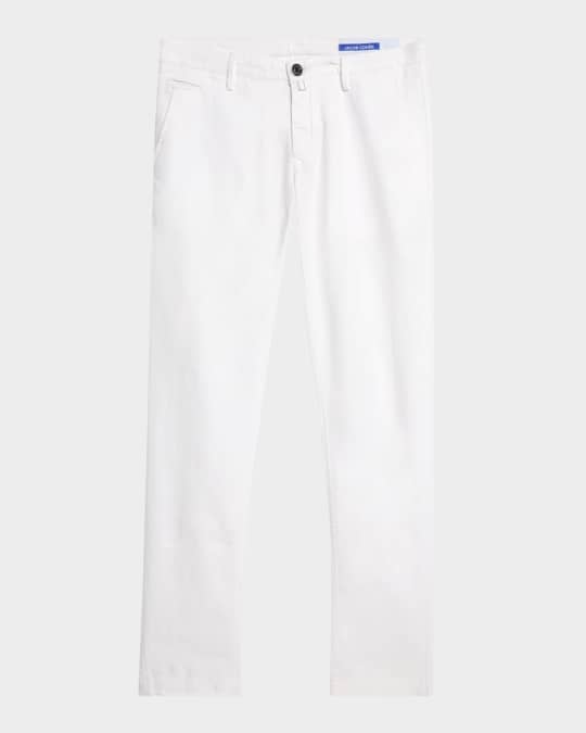 Jacob Cohen Men's Bobby Slim-Fit Chevron Pants | Neiman Marcus