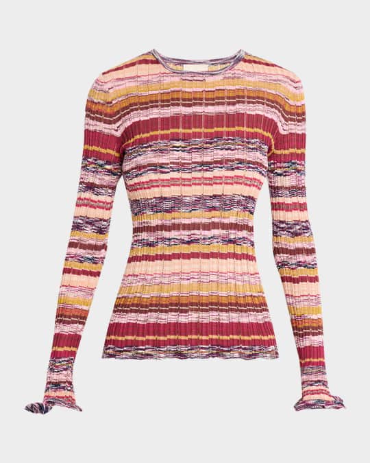 Ulla Johnson Maci Long-Sleeve Knit Pullover | Neiman Marcus