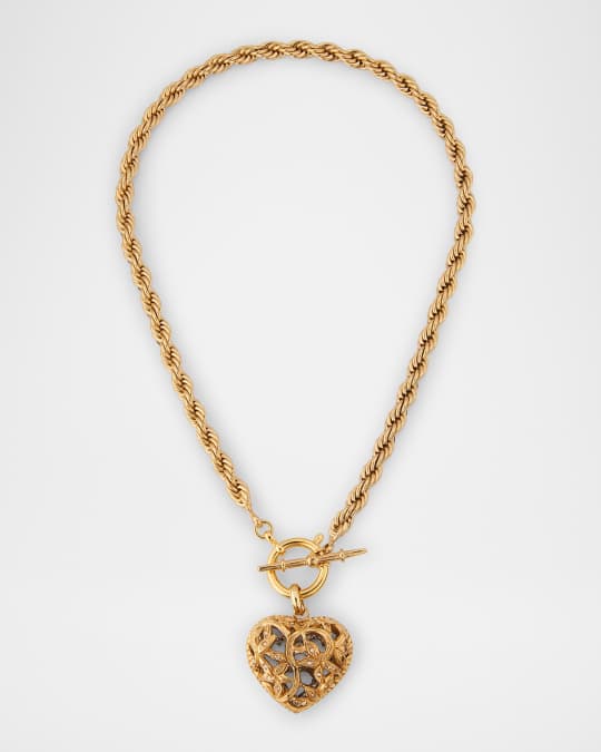 Gas Bijoux Liane Heart Chain Necklace | Neiman Marcus
