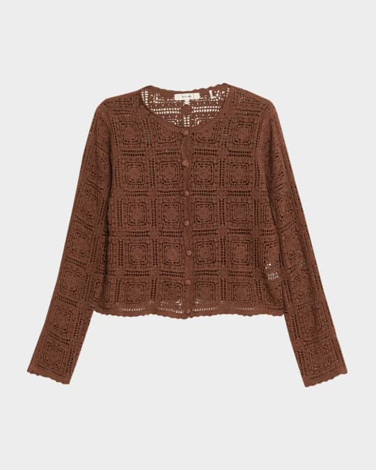 FRAME The Crochet Cardigan | Neiman Marcus