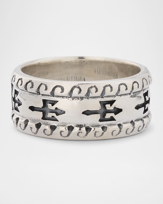 Konstantino Men's Hydra Sterling Silver Band Ring | Neiman Marcus