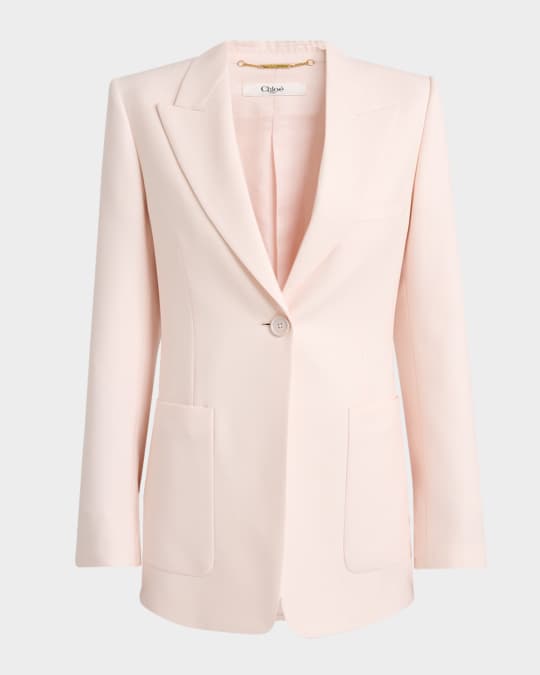 Chloe Single-Breasted Tailored Jacket | Neiman Marcus