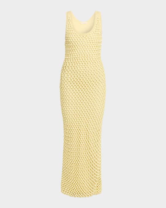 Diotima Emin Crystal Mesh Maxi Tank Dress | Neiman Marcus